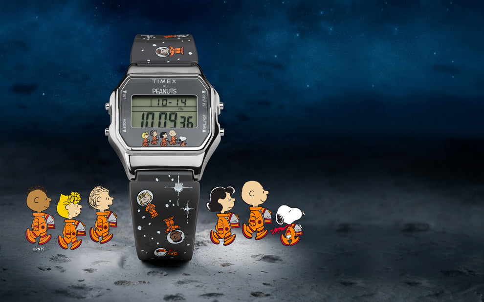 Peanuts® x Timex T80 Peanuts Space 34mm Resin Strap Watch - TW2W90100 ...