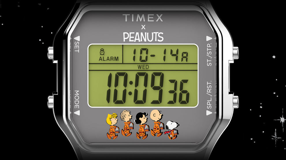 Peanuts® x Timex T80 Peanuts Space 34mm Resin Strap Watch - TW2W90100 ...