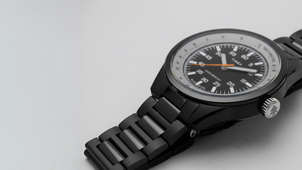 Huckberry x Timex 1979 Black Max 41mm Stainless Steel Bracelet Watch ...
