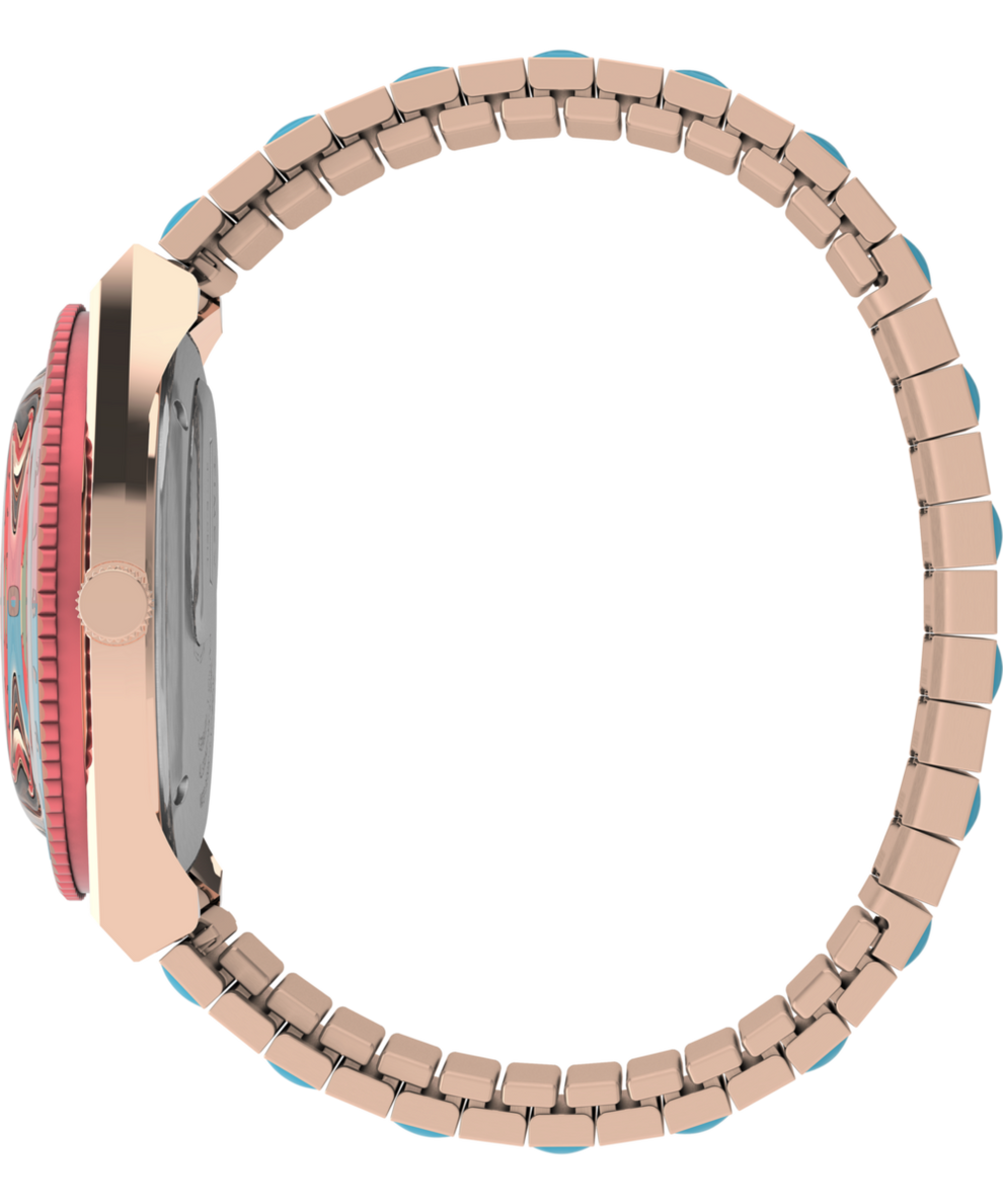 Q Timex Malibu 36mm Stainless Steel Expansion Band Watch Q Timex Malibu 36mm Stainless Steel Expansion Band Watch
