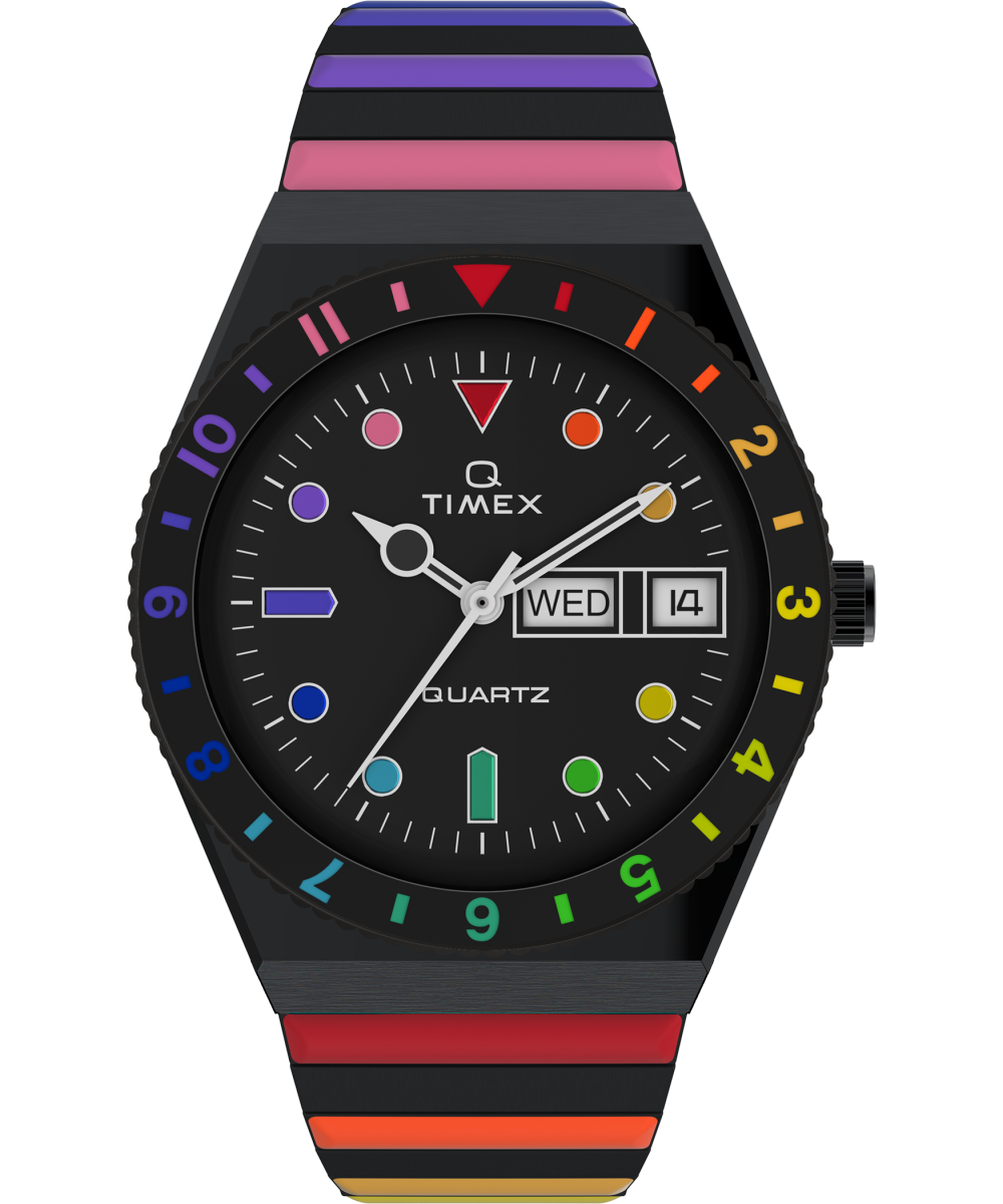 Q Timex Rainbow 36mm Stainless Steel Expansion Band Watch | Timex UK